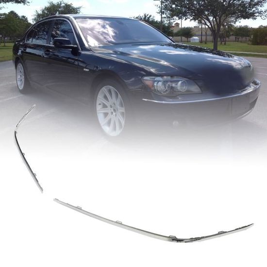 Ashata Moulage de couverture de pare-chocs avant chromé Bande ...