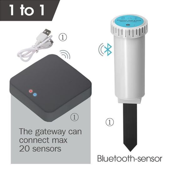 Programmateur arrosage,Bluetooth-compatible Wifi Usine Sol Température ...