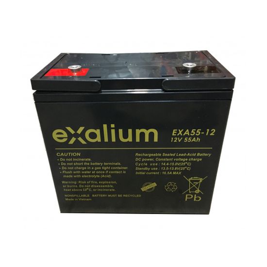 Batterie Plomb 12V 55Ah EXALIUM EXA55-12 - Cdiscount Bricolage