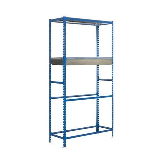 Etagère 4 niveaux - SIMON RACK - MEGAPLUS 4/400 - Charge 180Kg/plateau - Montage sans vis ...