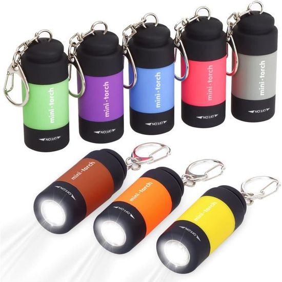Mini lampe torche USB avec lumière LED Ucec - Lot de 8 mini lampes ...