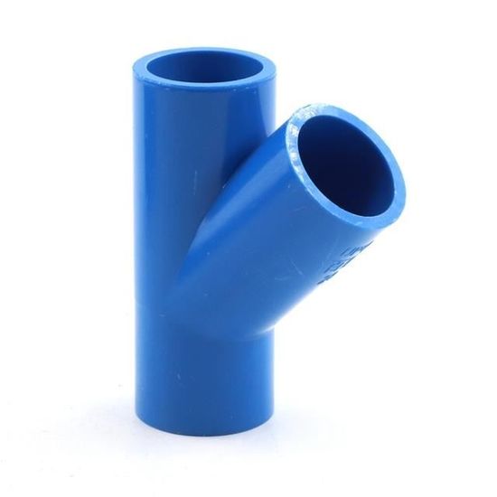 Raccord en PVC bleu 20/25/32mm - YWEI - Inclined Tee-25mm-5Pc ...