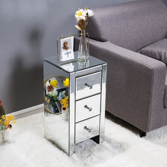 Table De Chevet Miroire