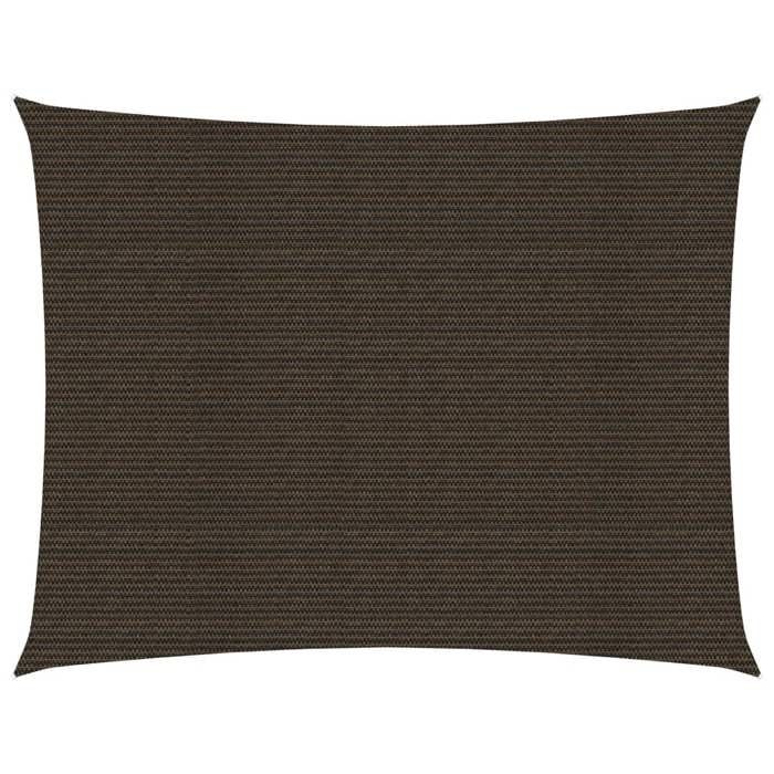 Voile toile d'ombrage - PEHD - 2,5 x 4 m - Marron - Résistant aux UV ...