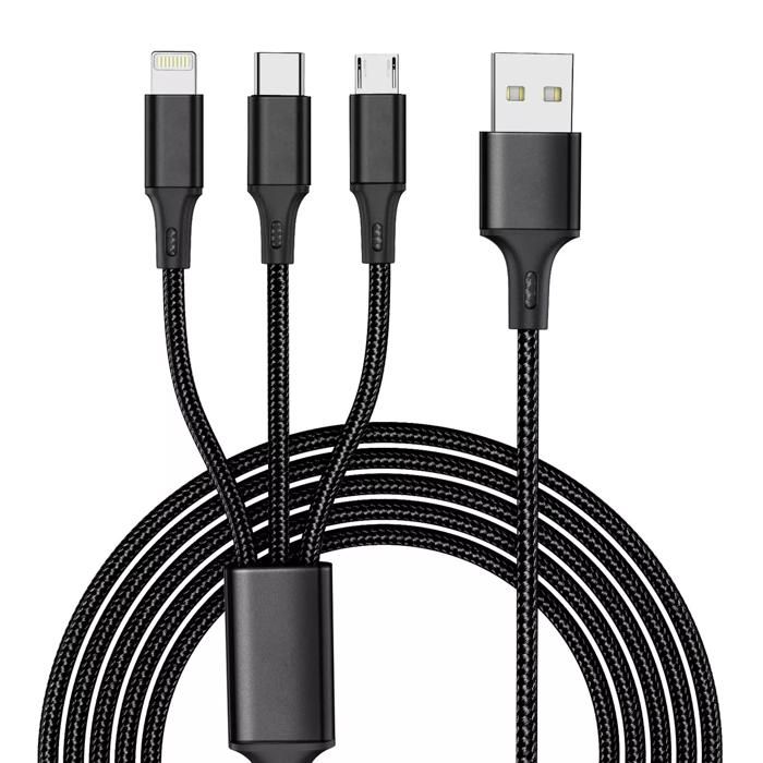 Câble multi-USB ALLPOWERS, câble de charge universel 3 en 1 Micro USB ...