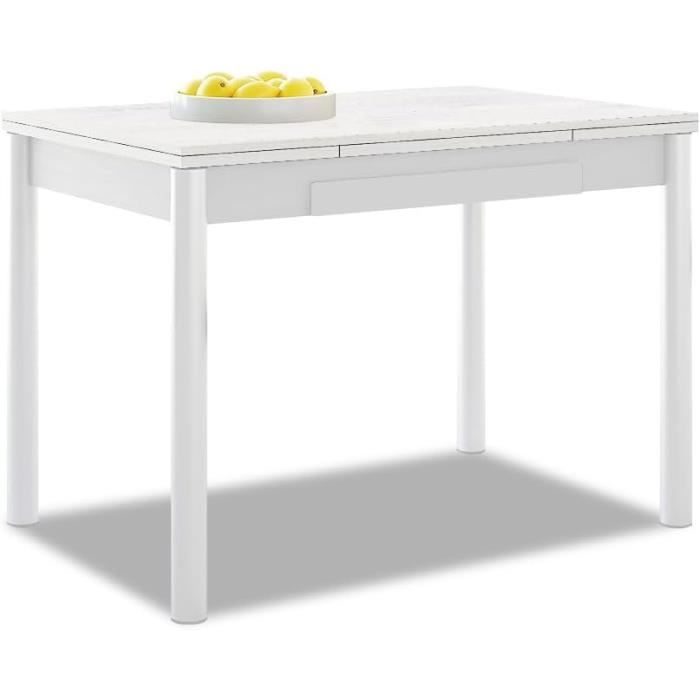 Astimesa Table de Cuisine Extensible avec Ailes en Verre - Cdiscount Maison