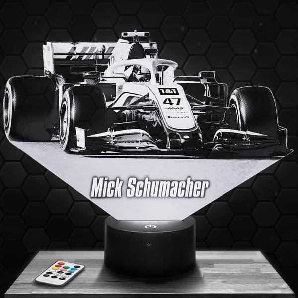 Lampe De Chevet, Veilleuse Tactile Formule 1 Mick Schumacher F1 Haas F1 ...
