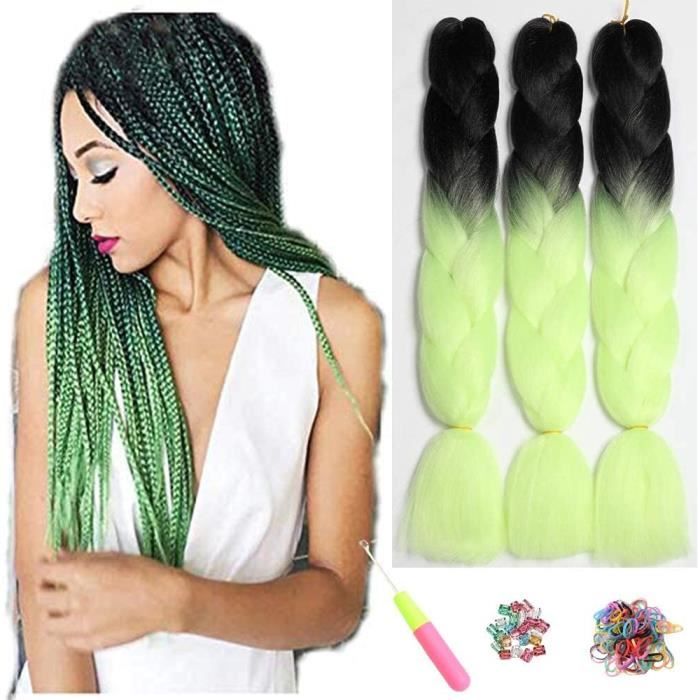 Kanekalon Meches Tresse Cheveux, Meches Pour Tresses Africaine, 24 ...