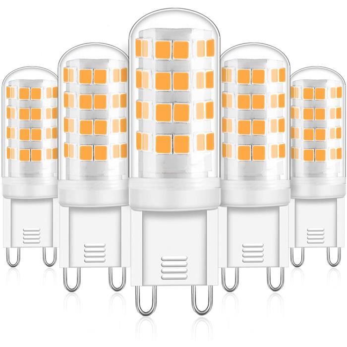 Lampe à LED G9 5W 6W 500lm 3000k blanc chaud 52 X 2835smd LED au lieu ...