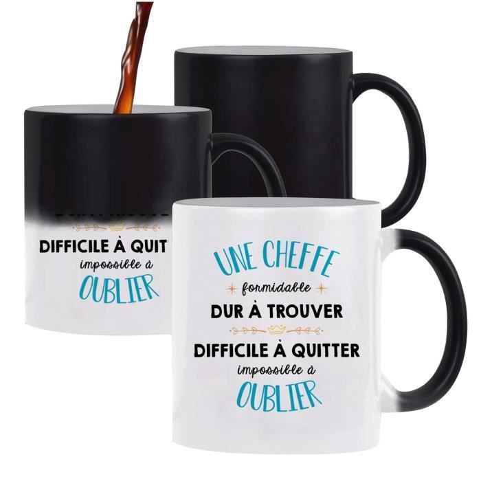 Mug magique - Formidable Cheffe - 325 ml - Porcelaine - Design ...