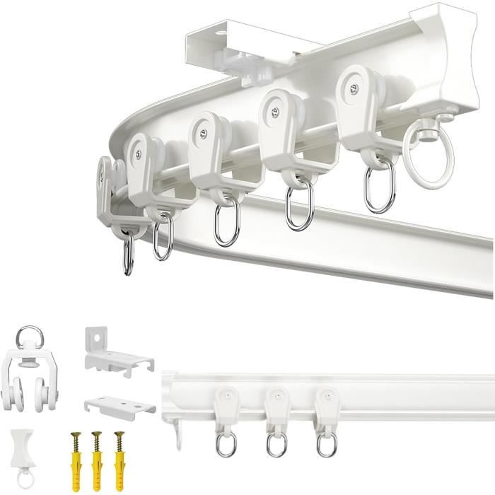 Rail De Plafond Pour Rideaux, Tringle À Rideaux Pour Plafond, Tringle À ...