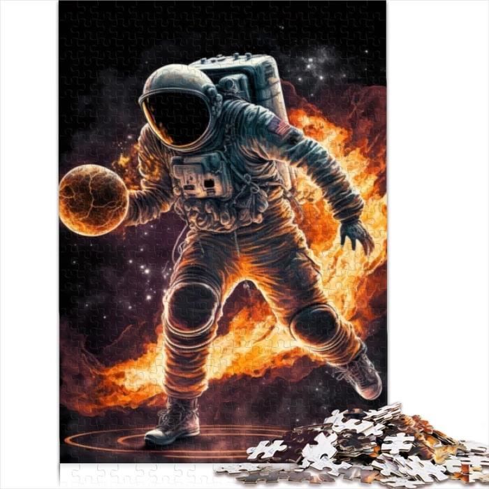 Puzzle 1000 Pièces Puzzle Spatial Astronaute De Basket-Ball Pour ...