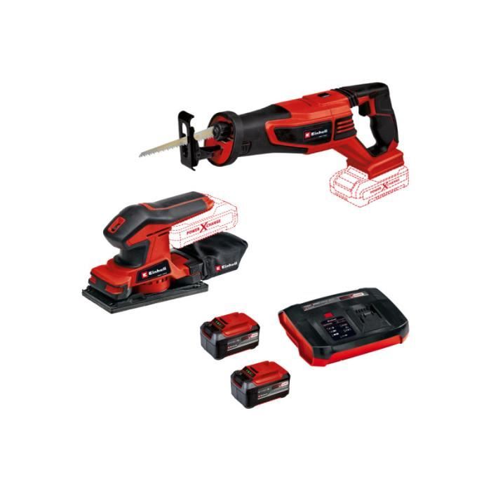 Pack EINHELL 18V Power X-Change - Scie sabre universelle - Ponceuse ...