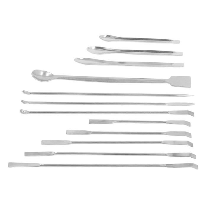 EJ.life Spatule de laboratoire 12 pièces laboratoire spatule acier ...