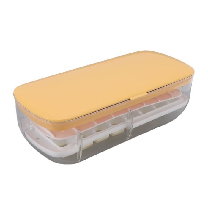 Fdit plateau en silicone à glaçons 24 Grilles Ice Cubes Tray Set avec ...