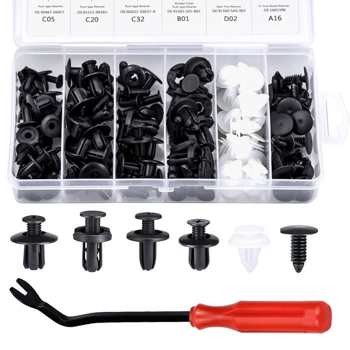 100 Pcs Rivet Fixation Clips en Plastique,Clips Voiture pour Auto ...