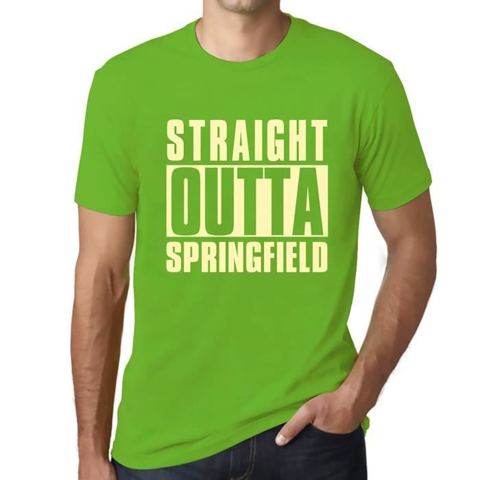 Homme Tee-Shirt Tout Droit Sorti De Springfield – Straight Outta ...