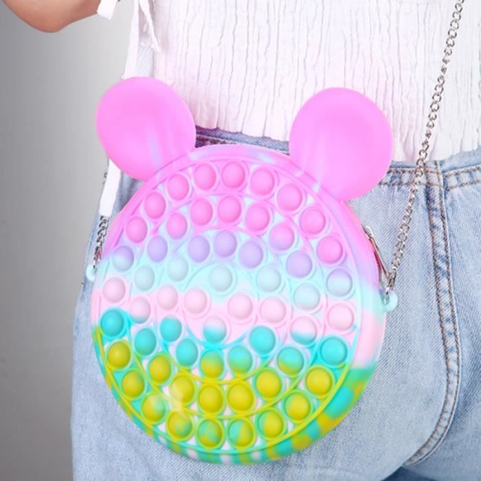 Sac Pop It Jouet sensoriel Bubble Sacs à bandoulière pour soulager le ...