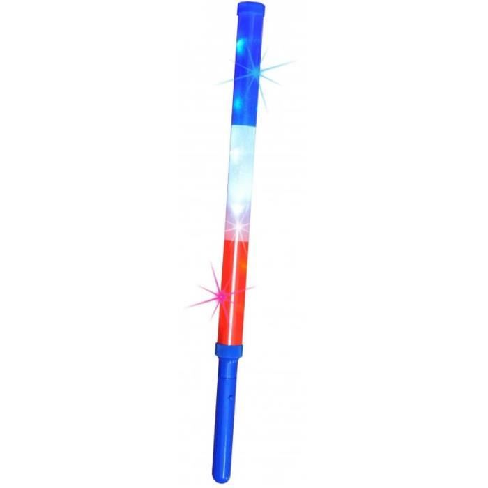 Bâton lumineux tricolore France bleu, blanc et rouge 46cm (x1) REF ...