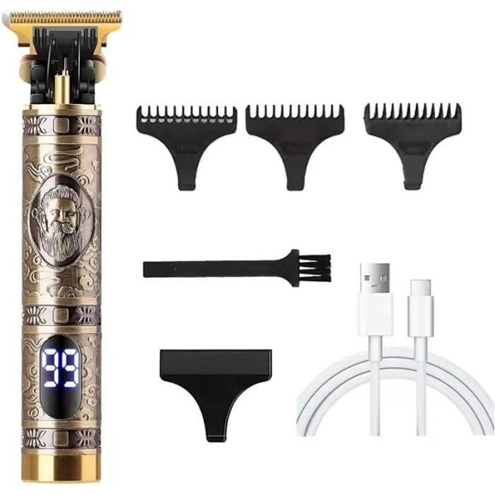 Tondeuse Cheveux Hommes, Rasoir Electriques Hommes, LED Écran pour Tondeuse Barbe sans Fil ...