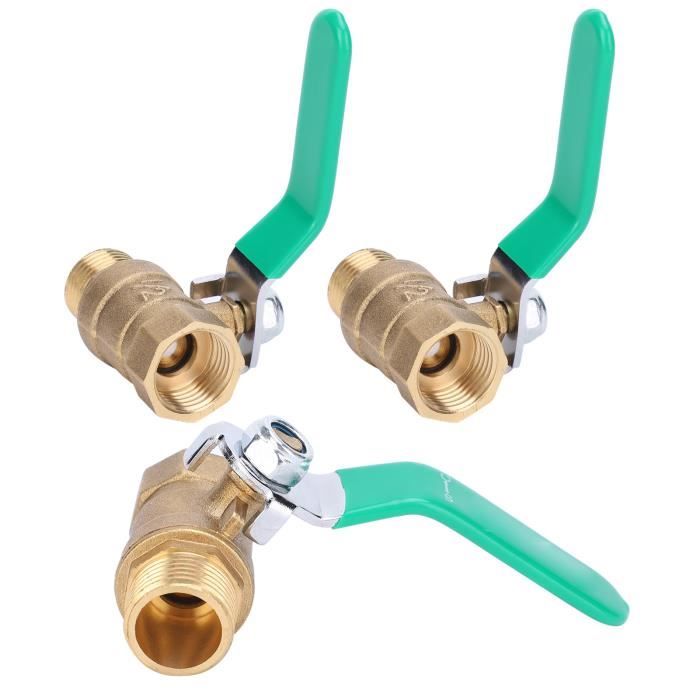 Valve de conduite d'eau - SURENHAP - 1/2po Filetage Mâle Femelle - Vert ...