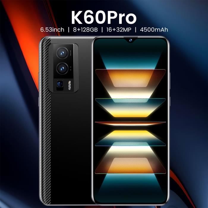 Smartphone débloqué K60pro téléphone intelligent réseau 4G 6,54 pouces 12GB 256GB gps ...