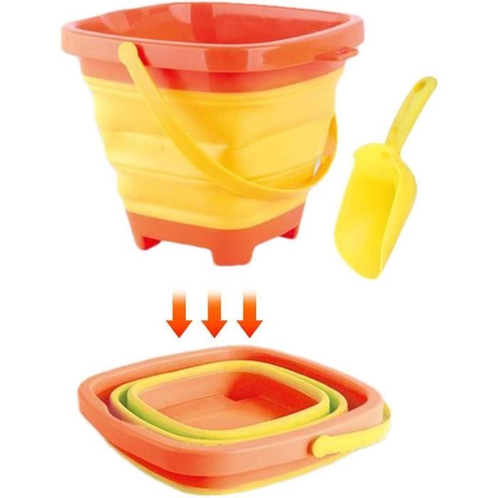 Seau À Sable Pliable - Seau Pliant De Plage Avec Pelle À Sable,Seau À ...
