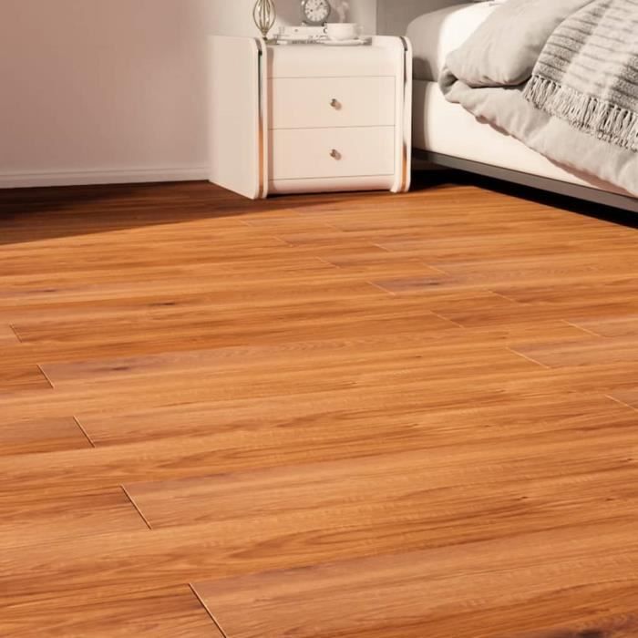 153268 vidaXL Planches de plancher PVC autoadhésif 5,02 m² 2 mm Bois ...