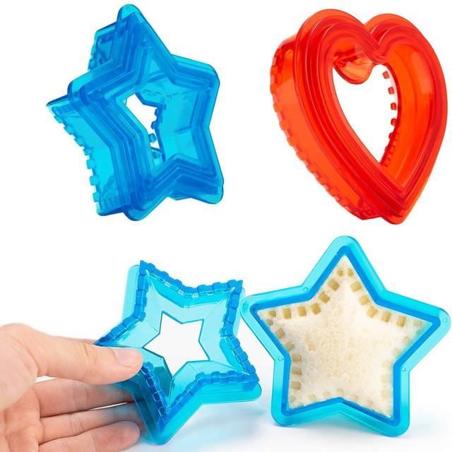 TRANCHEUR A PAIN,2pc--SandWich Cutter Sealer Set pour enfants, SandD2 ...