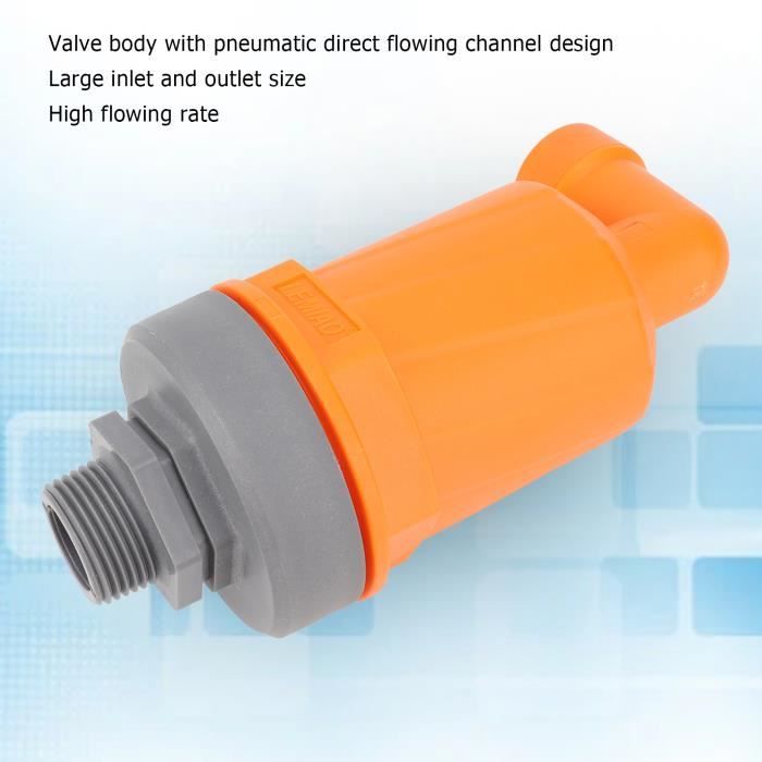 Soupape de purge d'air automatique Vanne de purge d'air automatique orange dureté élevée grand ...