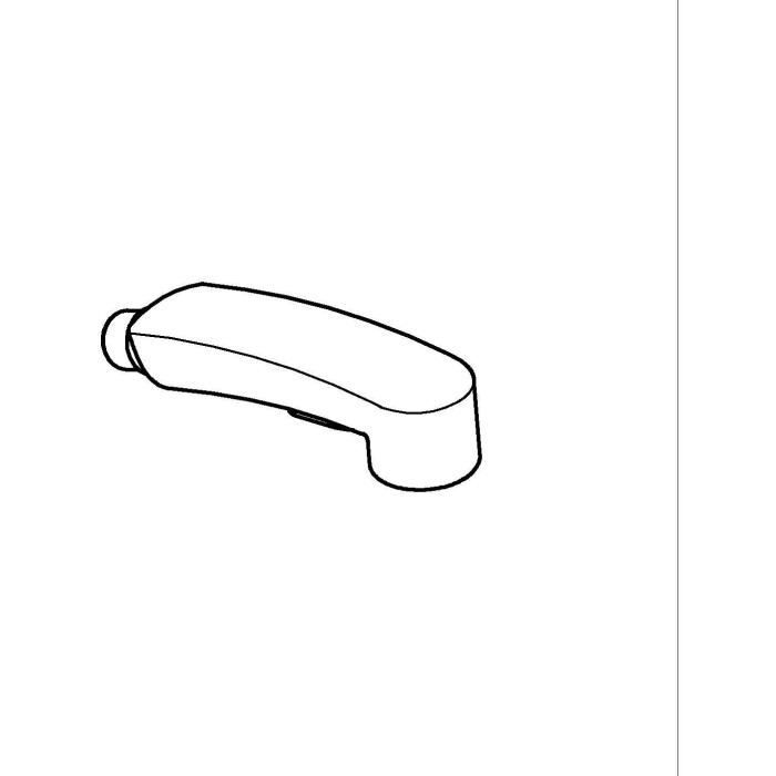 Douchette - GROHE - Extractible - Chromé - Jet laminaire et pluie ...