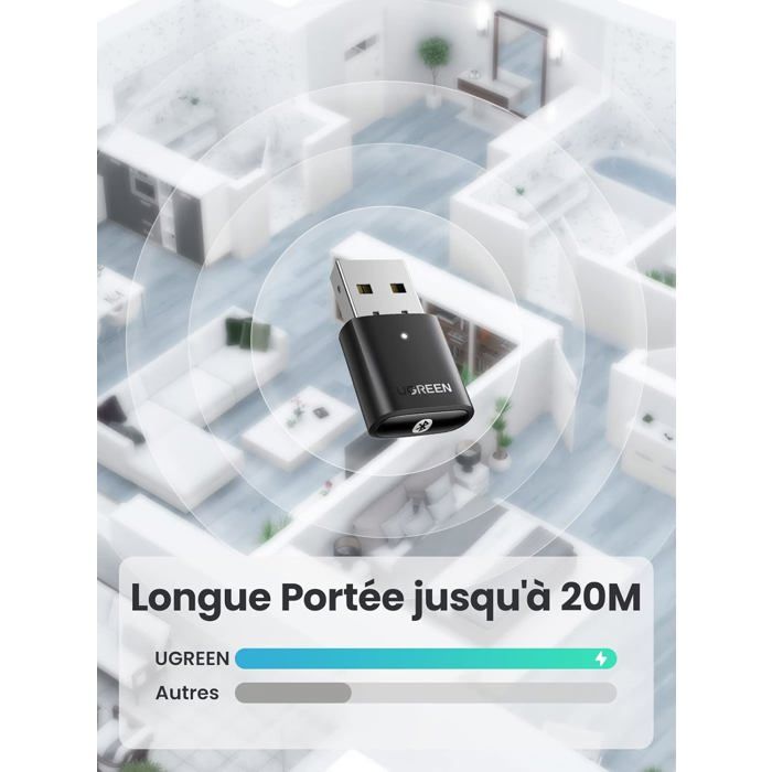 Dongle Bluetooth 5.0 Clé Bluetooth Pour Pc Pour Manette De Jeu Casque ...