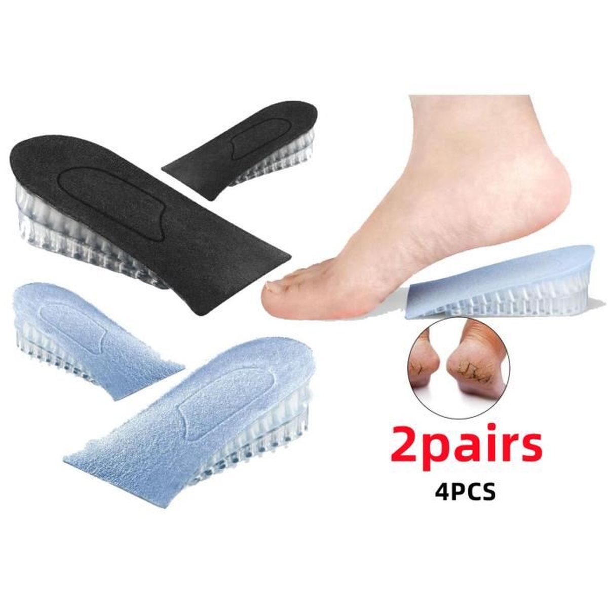 Talonnette,Hauteur Augmentation Demi Semelles,Protège Talon,Coussinet ...
