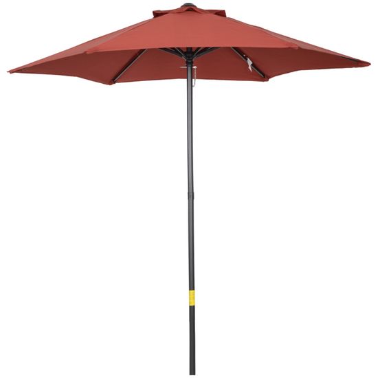 Parasol Ø 196 cm, parasol pivotant avec fonction pliante, parasol de ...
