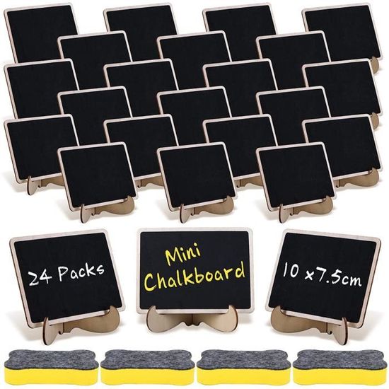Mini Tableau Noir,Tableau Craie Rectangle&vague avec Apporter du ...