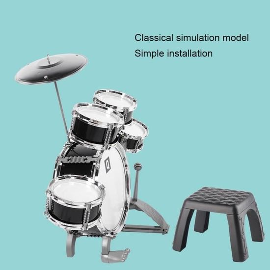 Drfeify Batterie Enfant Set de Percussions Instrument Musical Jouet ...