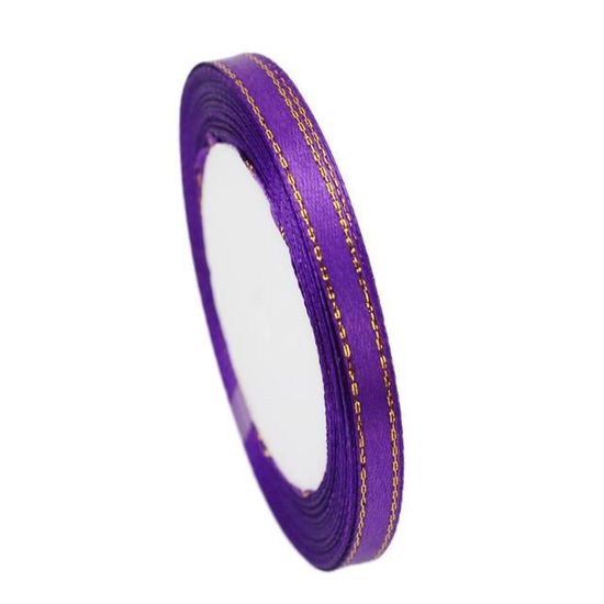Ruban,Violet-40mm--Ruban En Satin Doré, 25 Mètres-rouleau, Pour ...