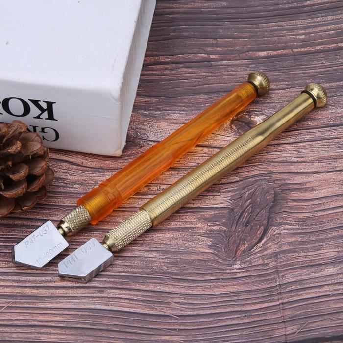 AYNEFY couteau de coupe de verre 2PCS multi-fonction rouleau coupe-verre main pousser le couteau ...