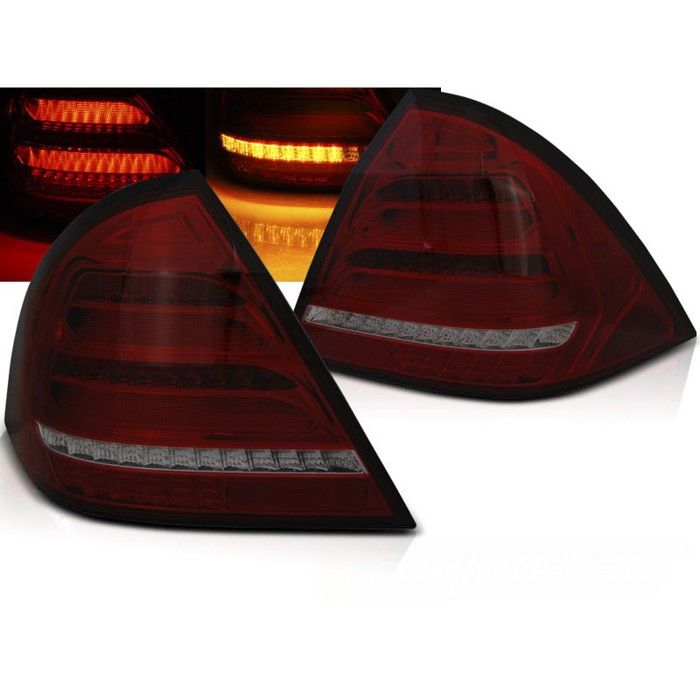 FEUX ROUGES FUMES FULL LED ET DYNAMIQUES MERCEDES CLASSE C W203 BERLINE ...