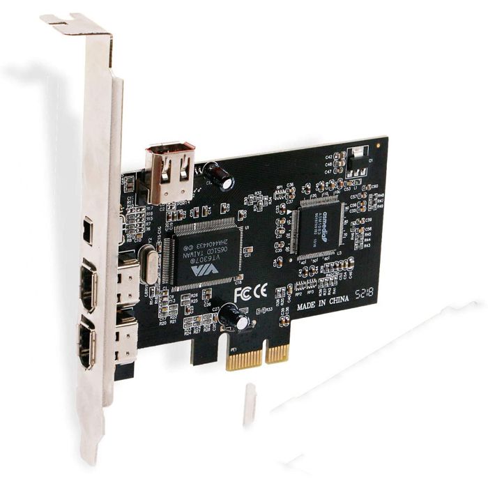 Carte dextension PCIE X1 vers 1394 Carte PCI-E 1X vers 1394 Carte de ...