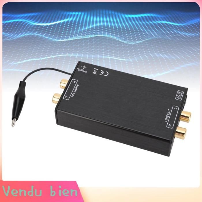 TMISHION Préampli phono Phono Preamp MM Turntable Mini Stereo Audio ...