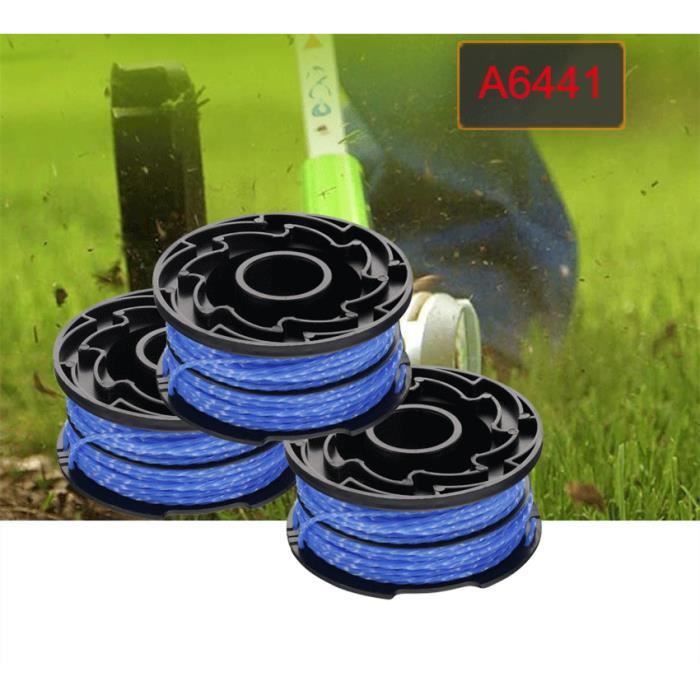 3Pcs Bobine de Rechange pour BLACK+DECKER A6441-XJ Coupe-Bordures,2 x 6 ...