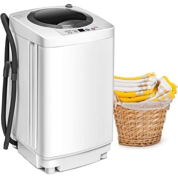 GOPLUS Mini Machine à Laver /Lave linge Automatique avec Essorage ...