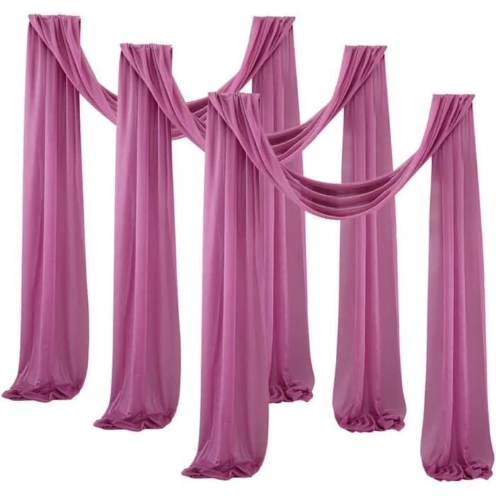 Voilage - Tissu Drapé en Mousseline de Soie pour Arche de Mariage - Lot ...