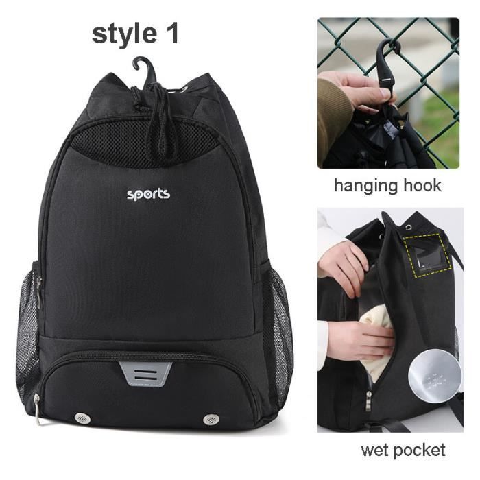 Panier-sacoche vélo,Sac à dos de basket-ball pour hommes,sac de fitness ...