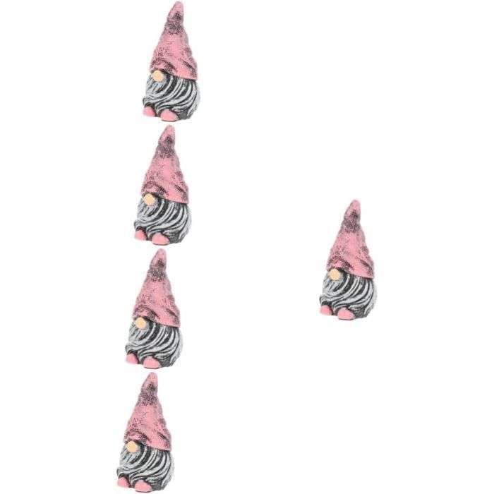 5 Pièces Ornement De Nain En Résine Figurines De Nains De Jardin Drôle ...