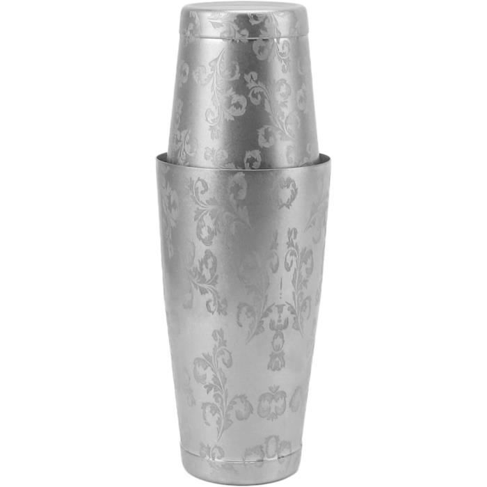 Ensemble Shaker à Cocktail, Boston Shaker Set Gravé Shaker à Cocktail ...