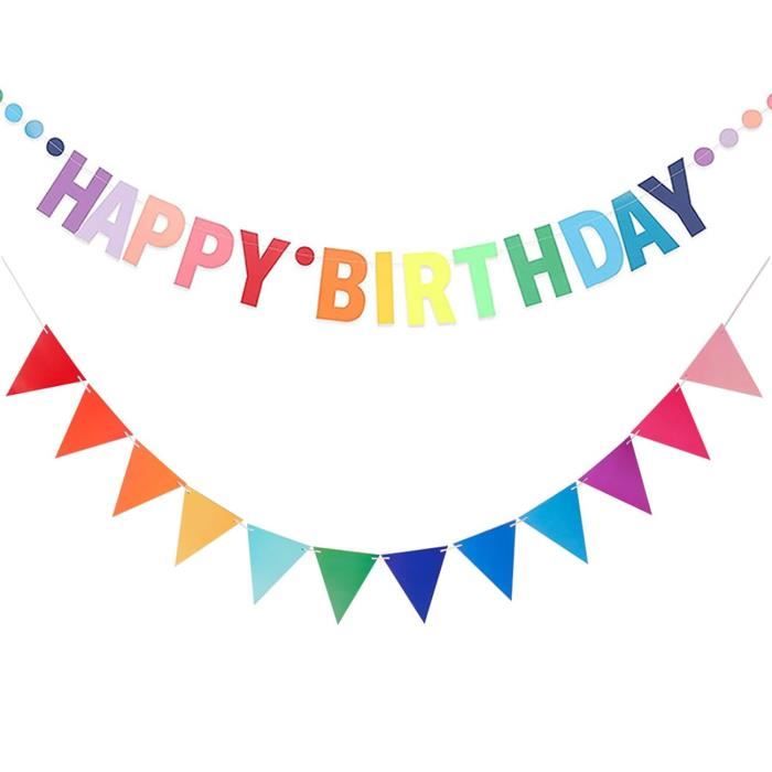 Birthday Bannière Banderole, Joyeux Anniversaire Banderole, Happy ...