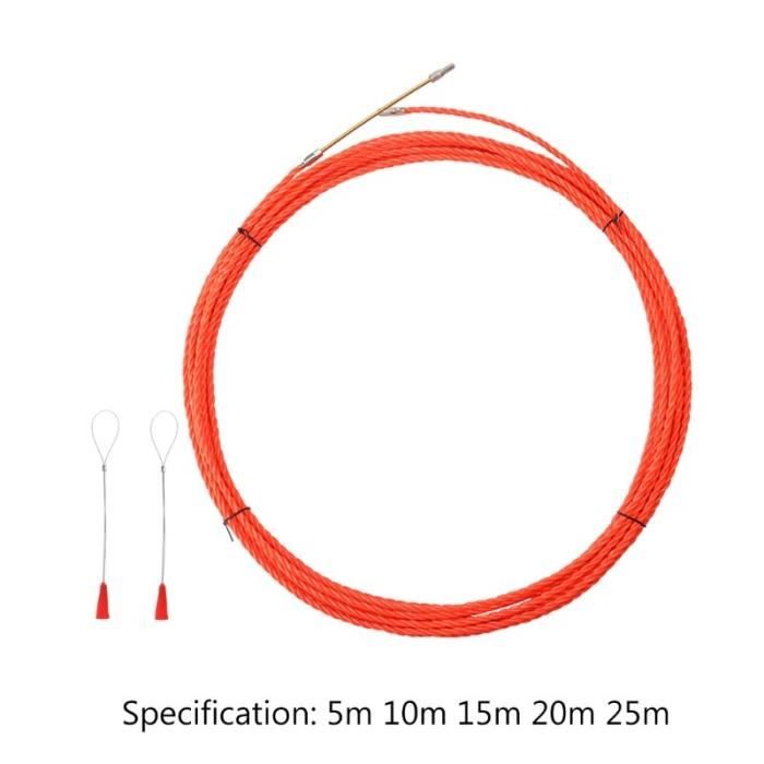 Câble-fil - Extracteur de câble fil électrique - Rouge-20m[B ...