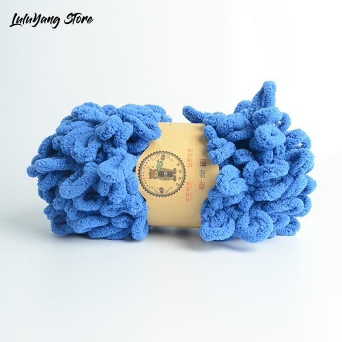 Pelotes de laine,Boucle de doigts bouffante, fil Chenille, tricot à la ...